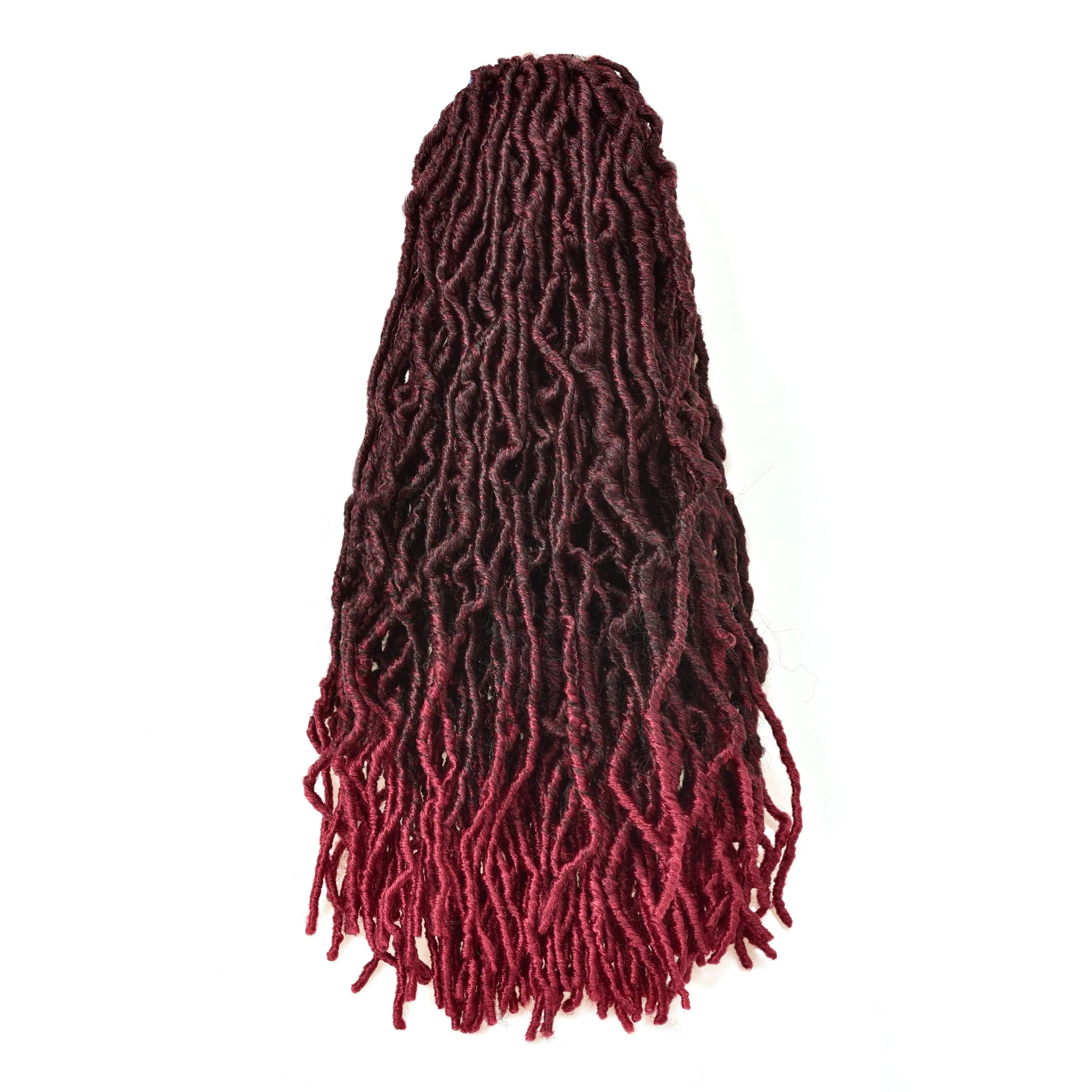 Clearance | Faux Locs Crochet Hair 10-24 Inch 6 Packs | Pre-Looped Han ...