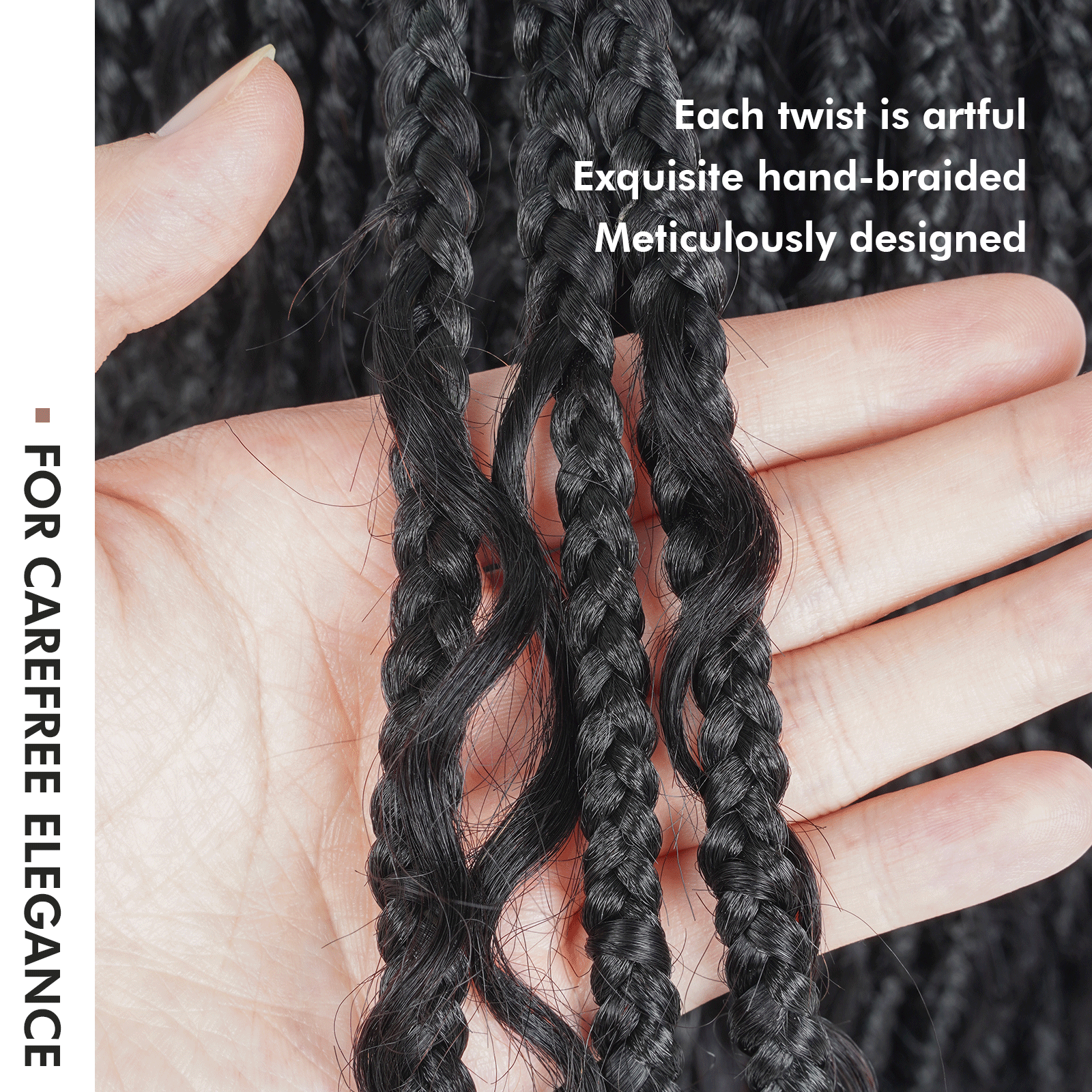 8 Pack Hbraids丨toyotress Crochet Boho Box Braids With Human Hair Curls